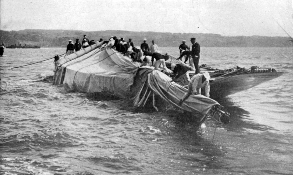 The Accident to Shamrock II by English Photographer